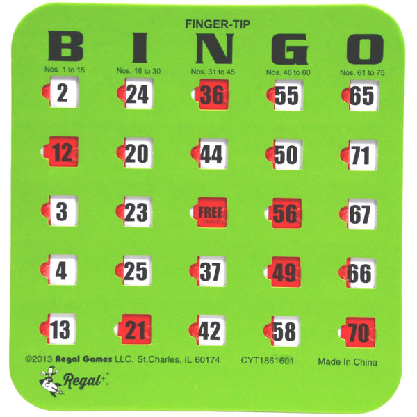 Regal Bingo Bulk Bingo Cards with Sliding Windows – Regal-games